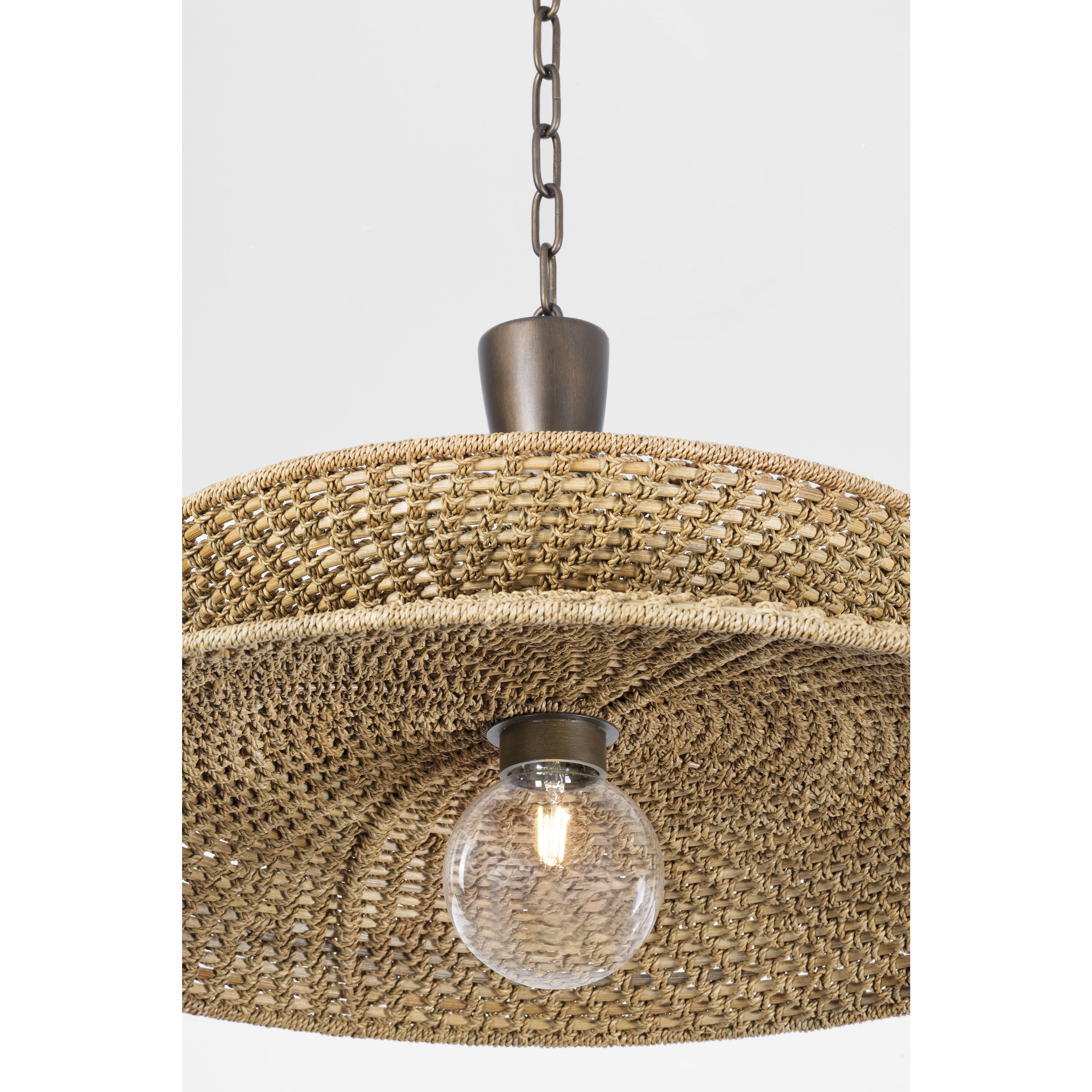 Troy Lighting F1830-BRL Landry 1 Light 30 inch Bronze Leaf Pendant ...