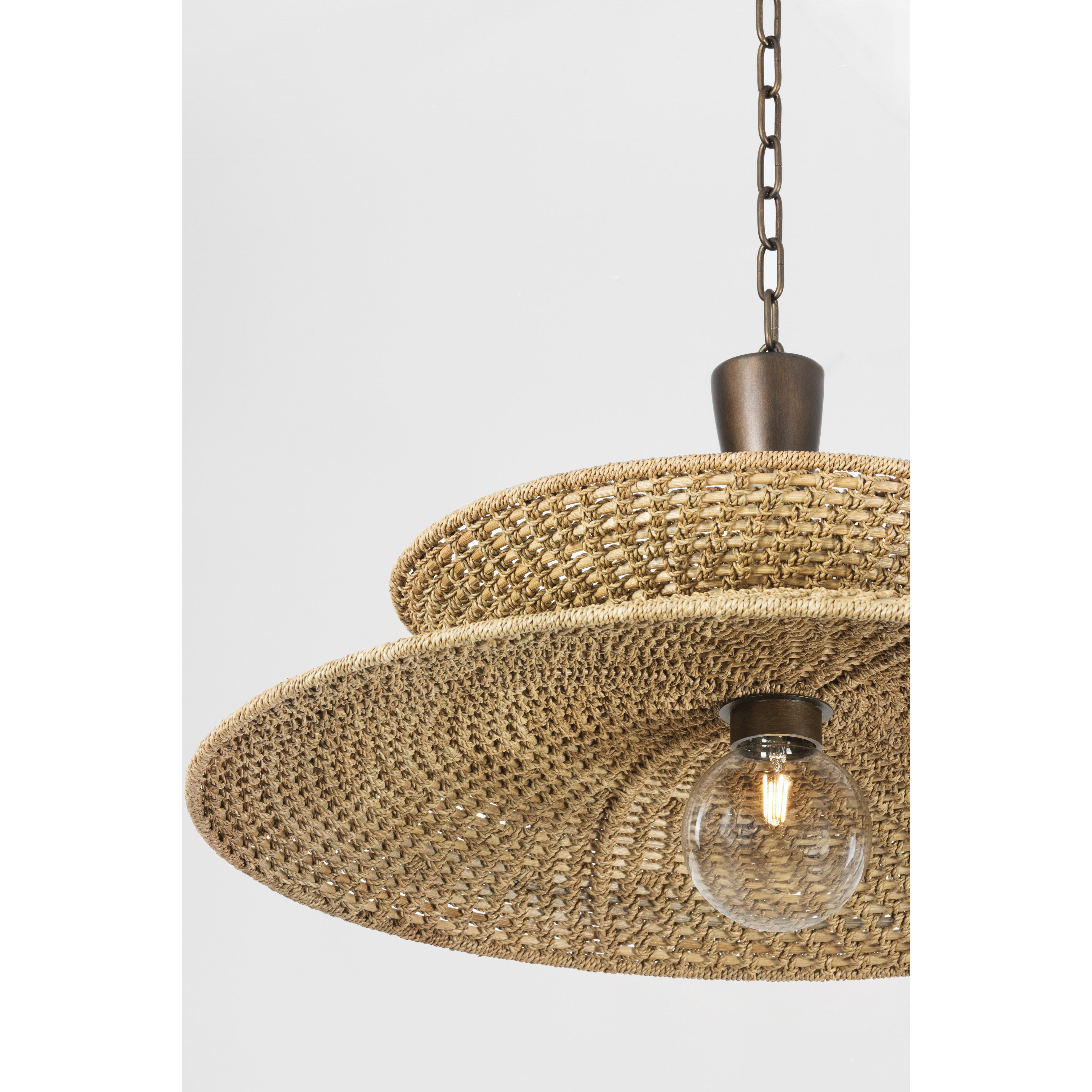 Troy Lighting F1830-BRL Landry 1 Light 30 inch Bronze Leaf Pendant ...