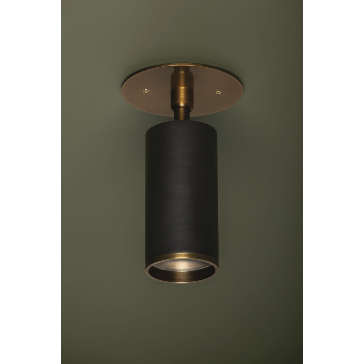 Caleb 1 Light 4.75 inch Patina Brass/Bronze Flush Mount Ceiling Light