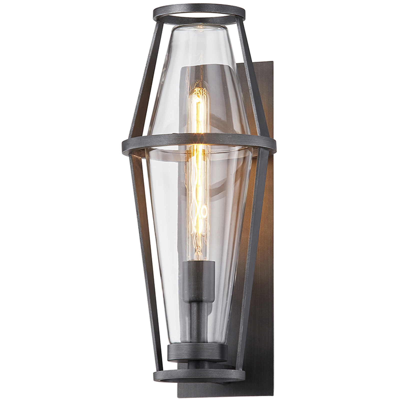 Troy Lighting B7612-GRA Prospect 1 Light 18.75 inch Graphite Outdoor ...